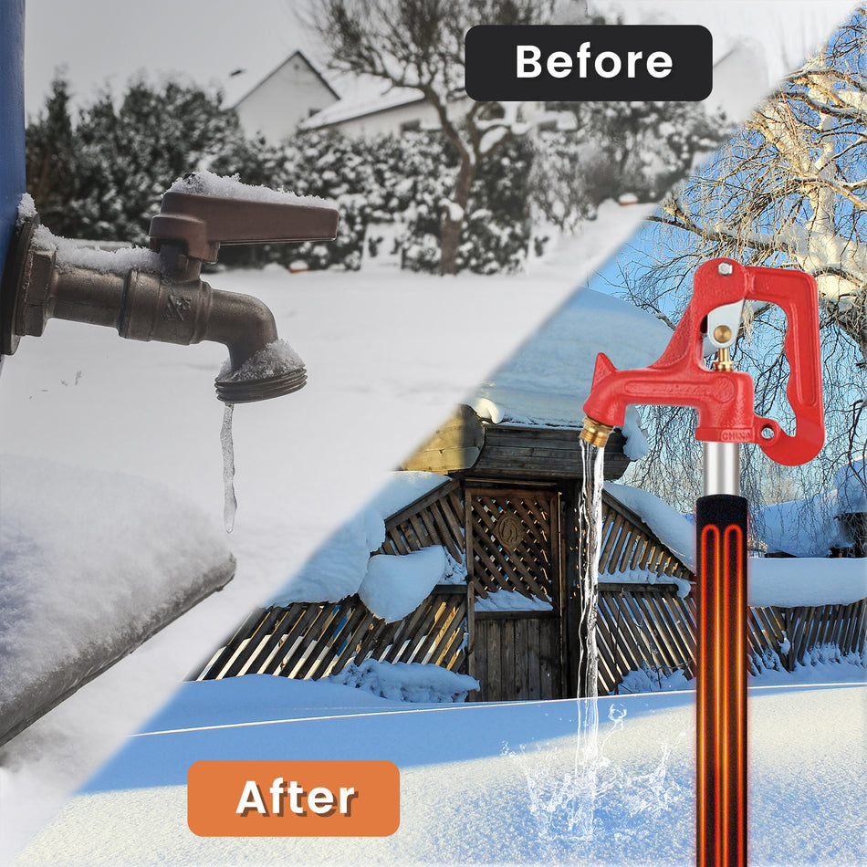 Yard Hydrant Heater | Pipe Insulation Heat Trace Blanket | YeloDeer
