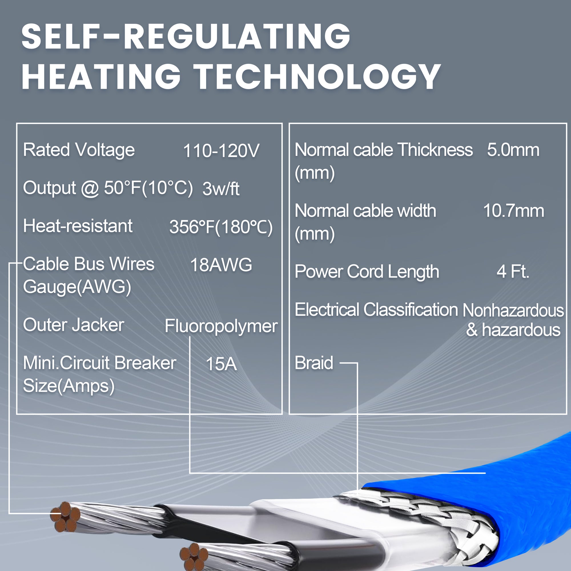 CSA Certified In Pipe Heating Cable - YeloDeer